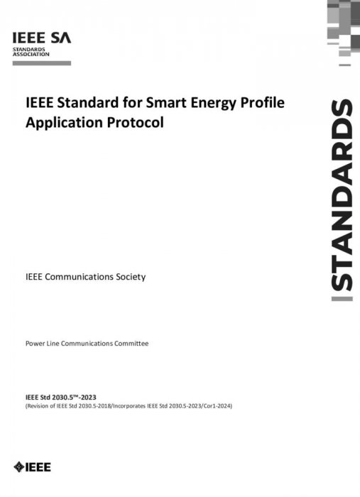 IEEE 2030.5-2023 IEEE智能能源配置文件应用协议标准 标准