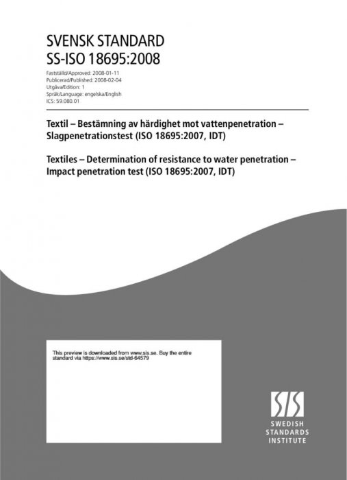 SS-ISO 18695:2008 标准