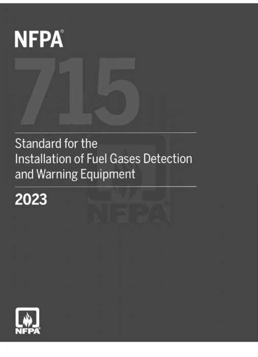 NFPA 715-2023 燃气检测报警设备安装标准 标准