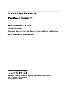 AASHTO M 85-2024 波特兰水泥 标准全文