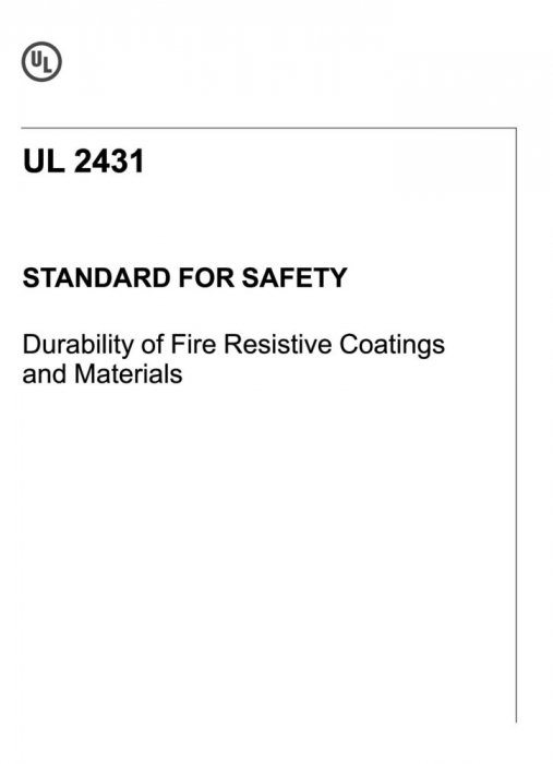 UL 2431-2025 防火涂料和材料耐久性安全标准 标准