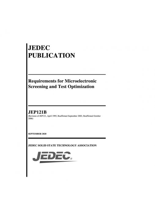 JEDEC JEP121B-2020 JEDEC JEP121B-2020 标准