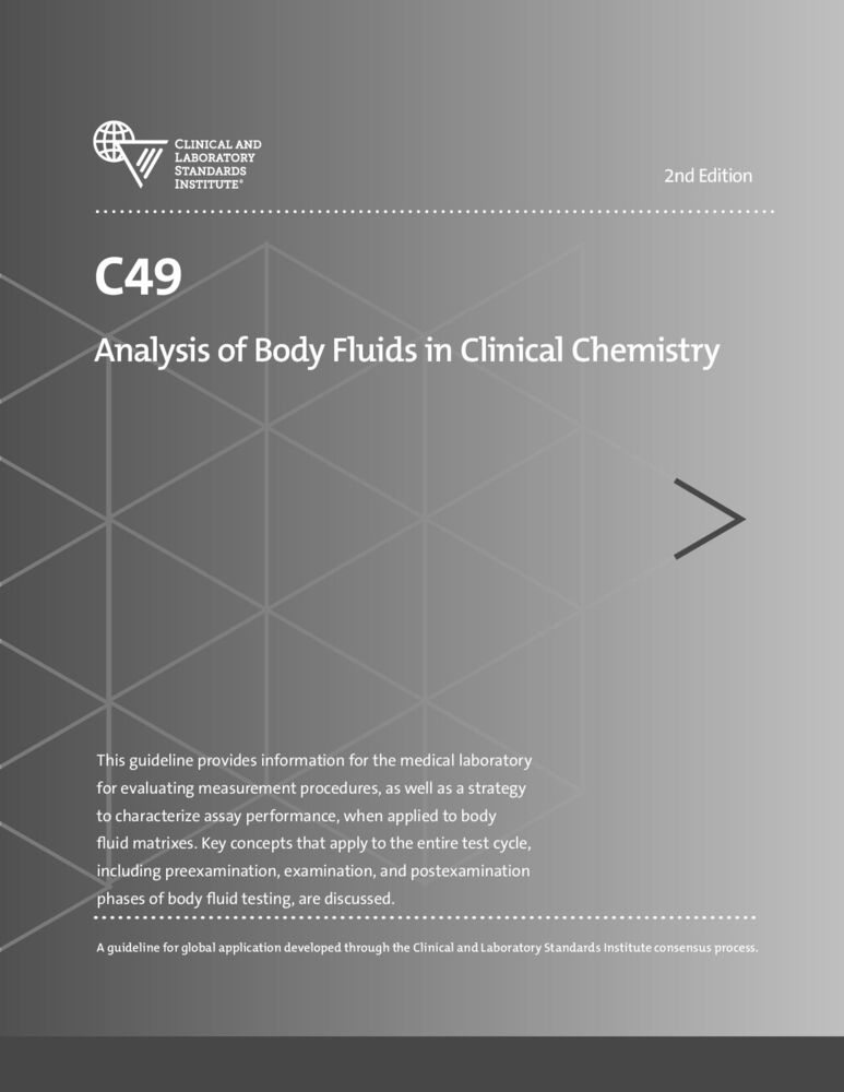 CLSI C49-2018 体液分析（临床化学） 标准全文