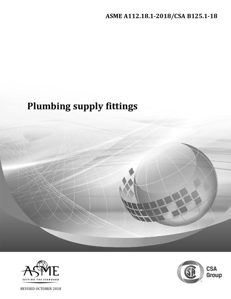 ASME A112.18.1-2018 水暖供应配件 标准全文
