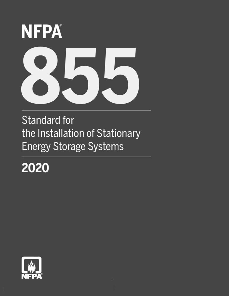 NFPA 855-2020 固定式储能系统安装标准 (NFPA 855) 标准全文