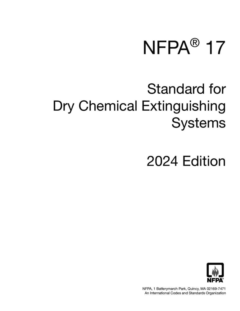 NFPA 17-2024 干粉灭火系统标准 标准全文